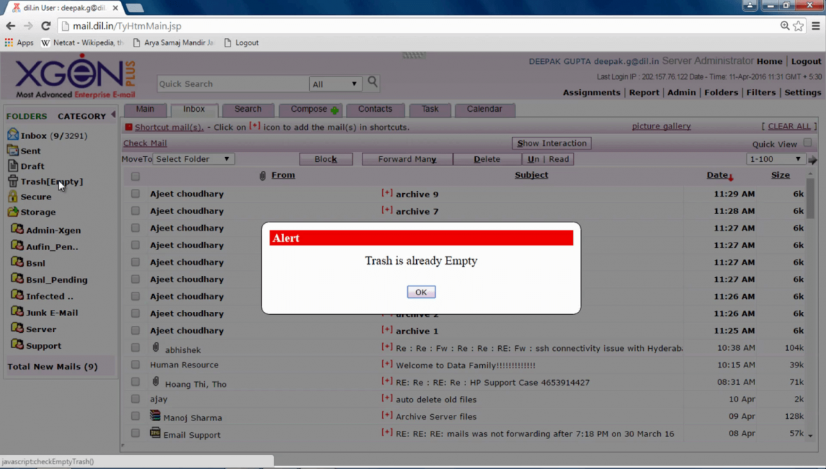 How To Recover Permanently Deleted Emails In XgenPlus Email Server? – XGenPlus | Advanced Mail ...
